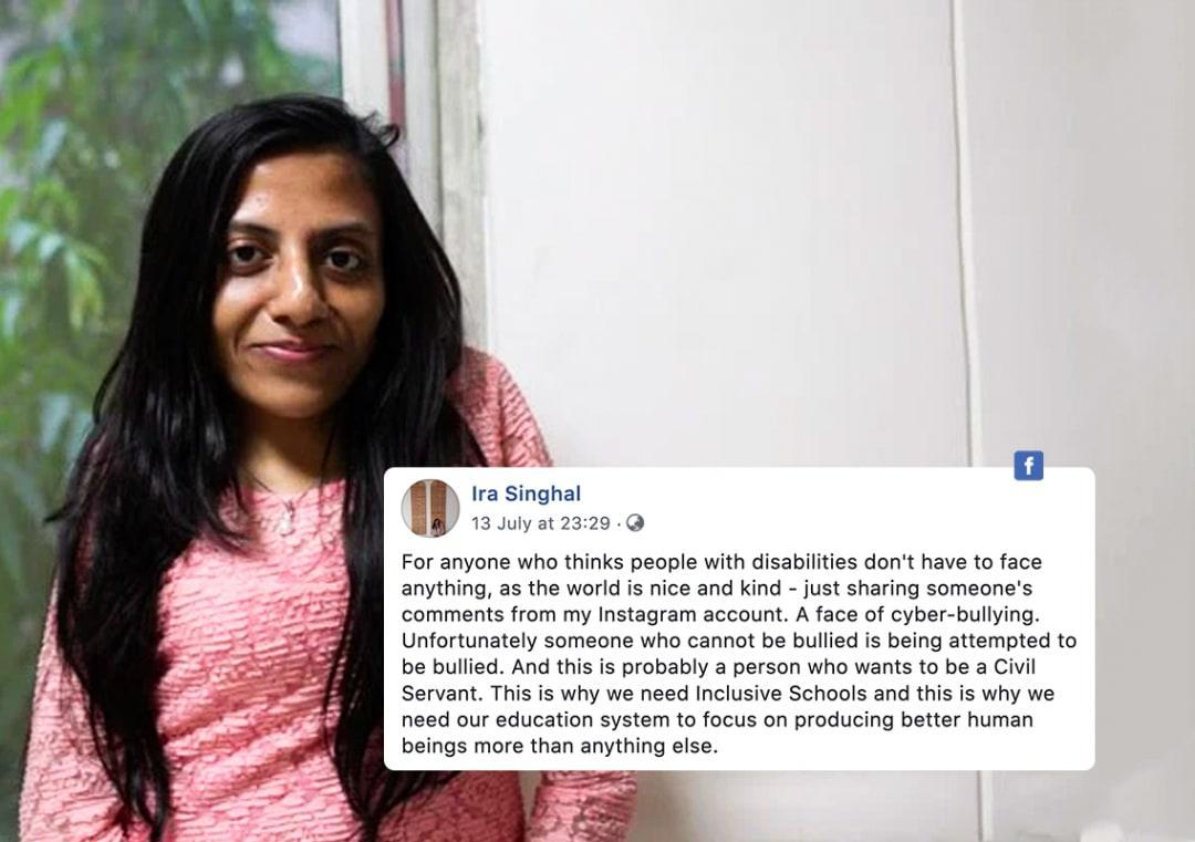 Differently-abled UPSC topper trolled on social media, shares post ...