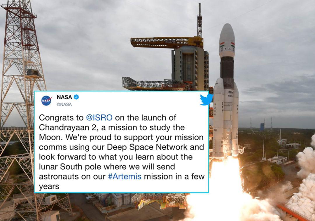 NASA congratulates ISRO on successful Chandrayaan-2 launch | Science ...