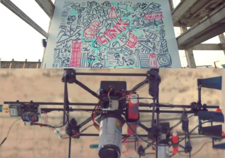4 drones spray-paint huge graffiti after flying for 12 hours ...