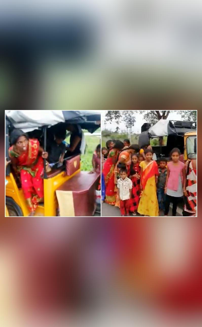 24 people come out of overcrowded auto in Telangana; video goes viral ...