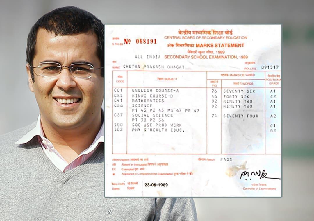 No Piece Of Paper Can Define You Chetan Bhagat Shares Class X Marks no-piece-of-paper-can-define-you-chetan-bhagat-shares-class-x-marks