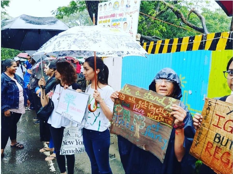 Shraddha joins protest against slashing trees of Aarey forest ...