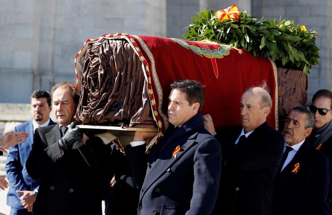 Spain exhumes remains of ex-dictator Franco from state mausoleum