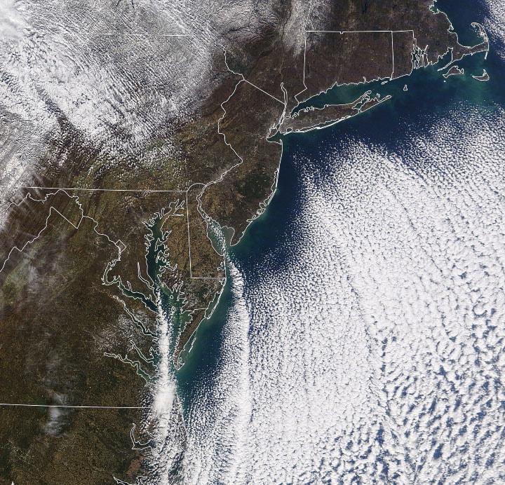 What are 'cloud streets' that have been photographed by NASA? | Science ...
