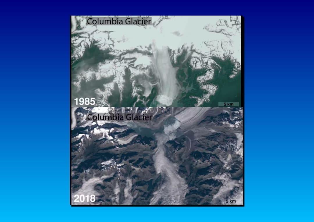 Video shows an Alaska glacier retreating 20 km over 48 years | Science ...