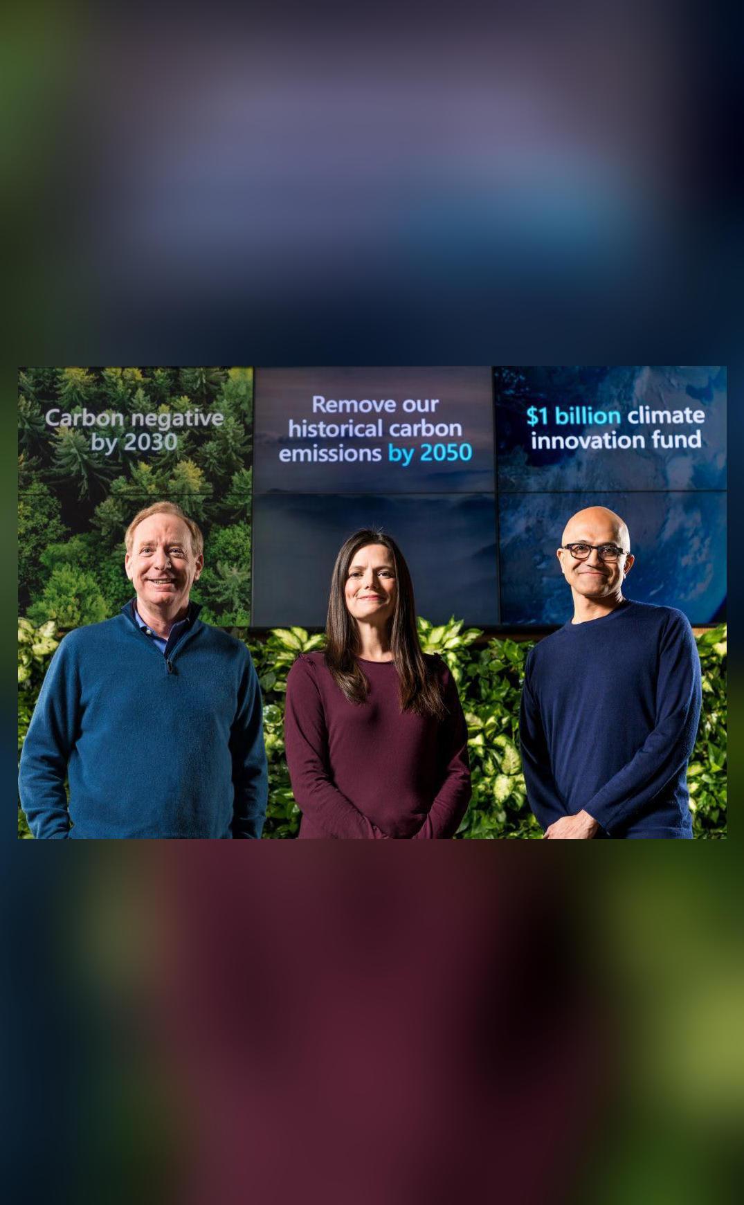 Microsoft aims to be carbon negative by 2030, unveils $1bn climate fund