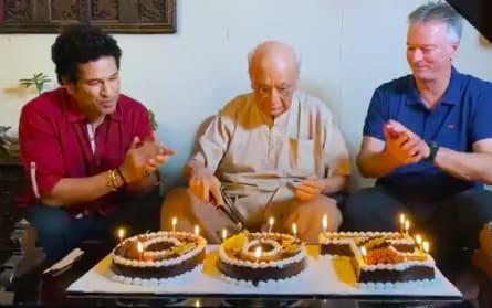 India's oldest living 1st class cricketer Raiji turns 100, cuts cake ...