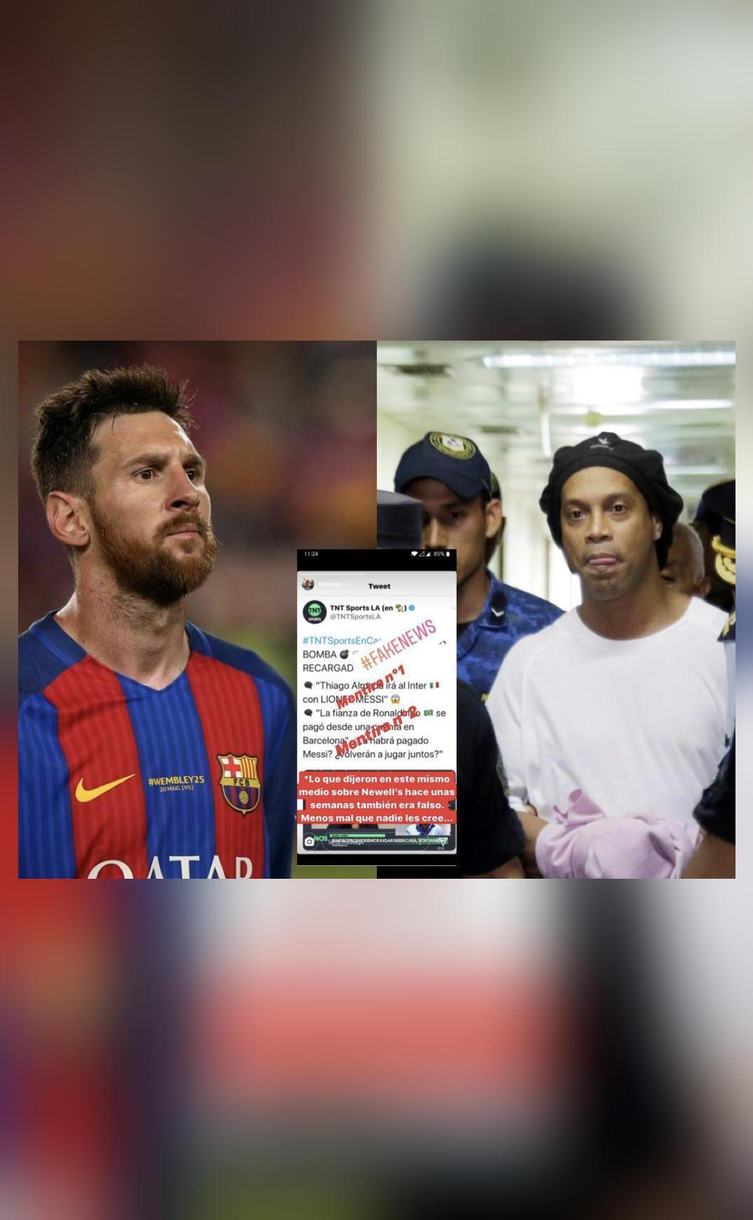 Fake news: Messi on reports of his Barca exit, paying bail for Ronaldinho