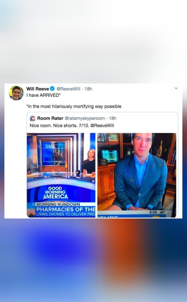 US reporter accidentally goes on air wearing coat without pants
