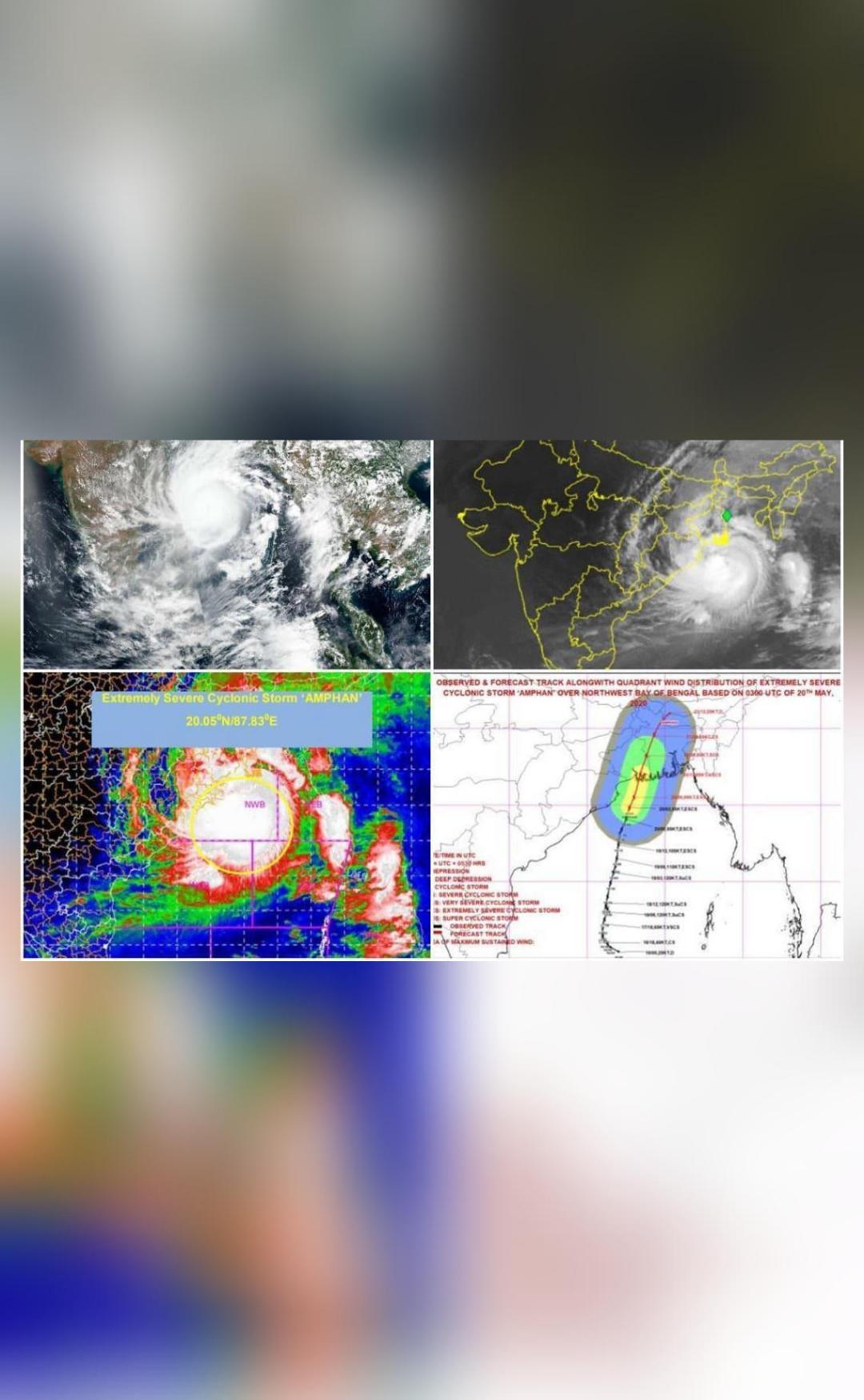 Cyclone Amphan to hit West Bengal from 4 pm onwards with speed of 155 ...