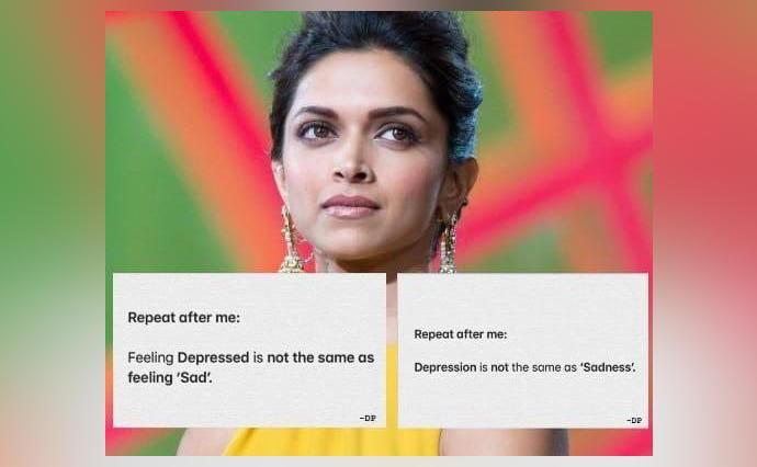 Feeling depressed is not the same as feeling sad: Deepika Padukone ...