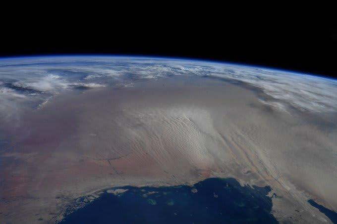 Sandstorms in Qatar, UAE and Saudi visible from space; astronaut shares ...