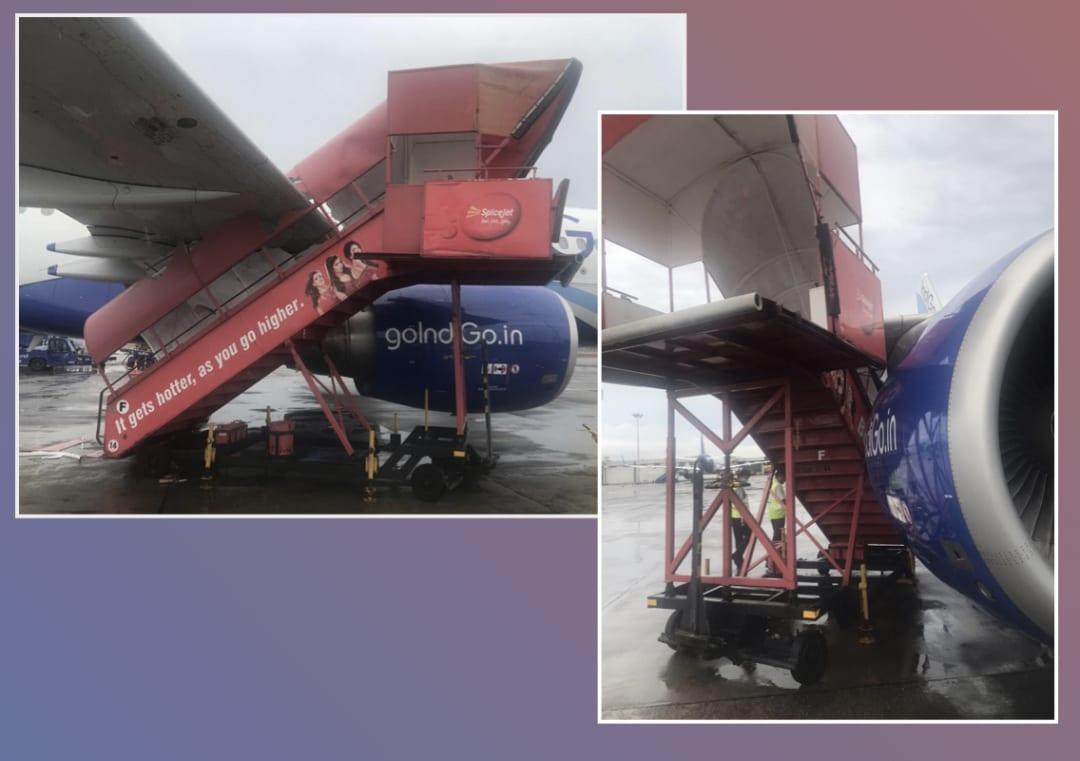 SpiceJet ladder crashes into IndiGo plane wing at Mumbai airport amid ...