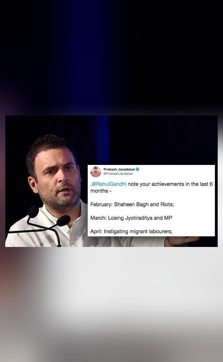 Rahul says Raj political crisis is govt's achievement, BJP replies ...