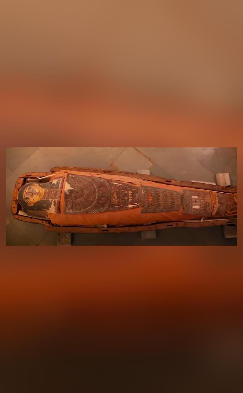 2,400-yr-old mummy unboxed for 1st time in 130 yrs to save it from drowning