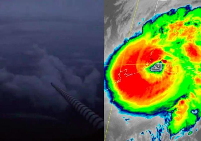 Hurricane-chasing plane flies through hurricane Laura that hit US ...