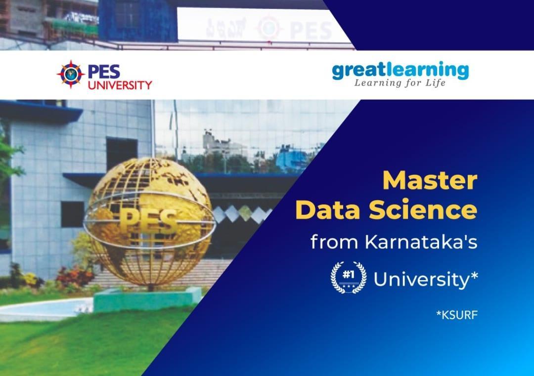 PES University and Great Learning launch new M.Tech Data Science batch ...
