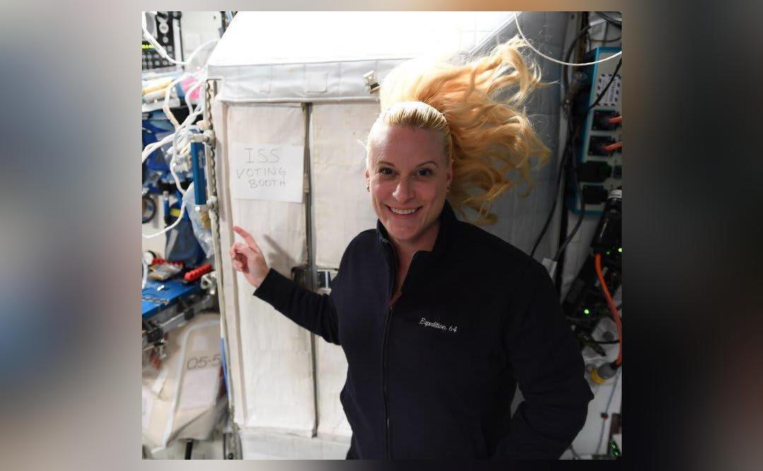 Astronaut votes from ISS, NASA shares pic of voting booth | World News ...