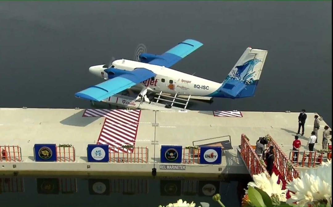 Seaplane service from Statue of Unity to Ahmedabad launched by PM ...