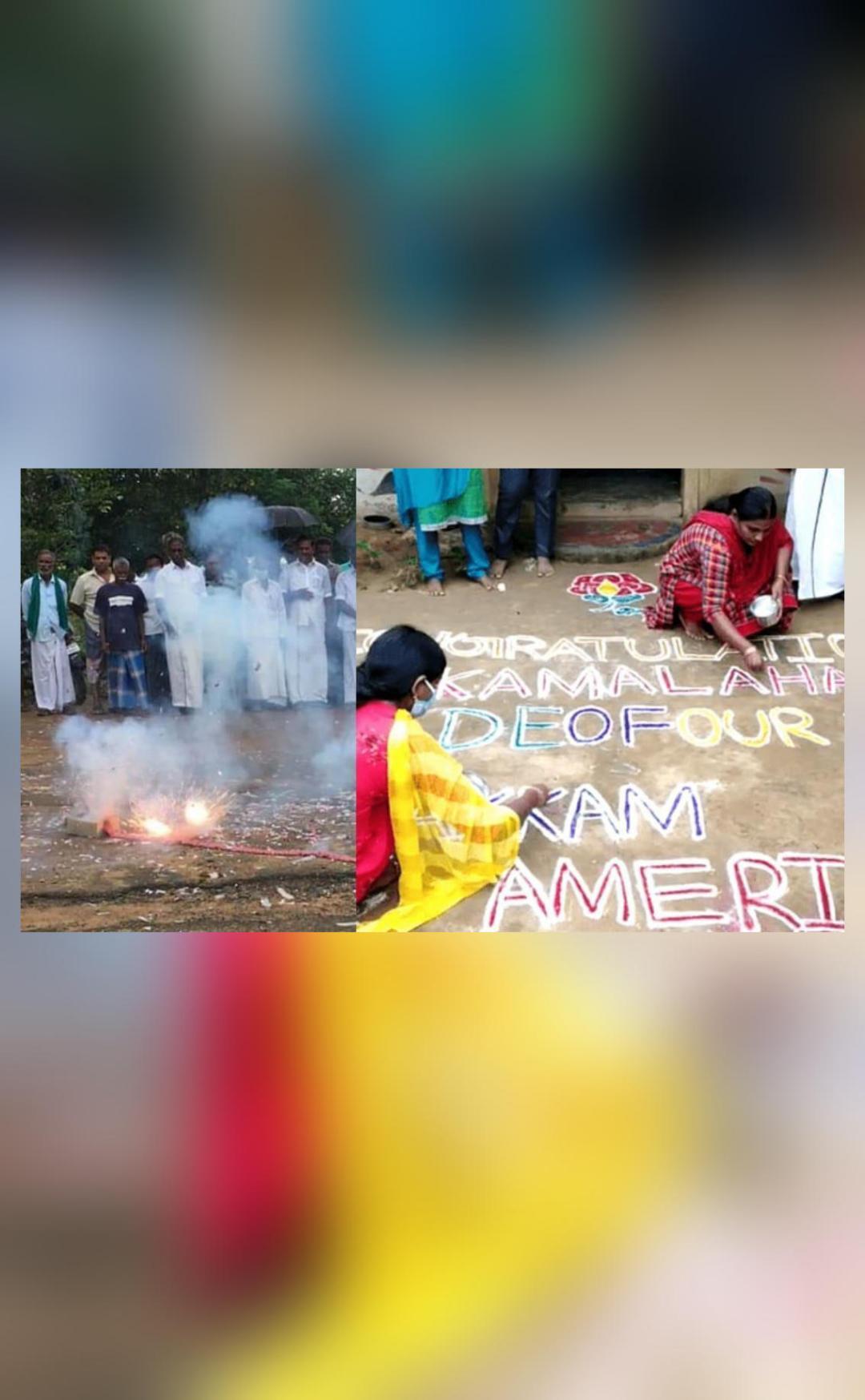 Kamala's ancestral village in TN marks election win with crackers ...
