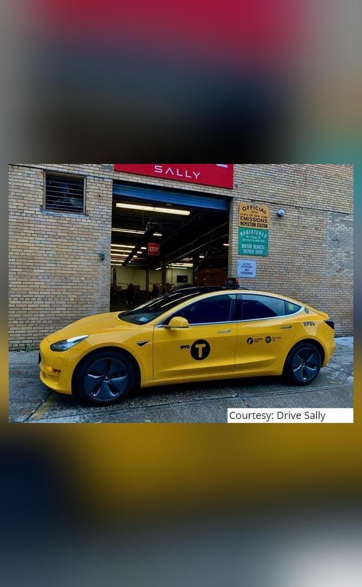 First Tesla Model 3 yellow taxi rolled out in New York, pic surfaces ...