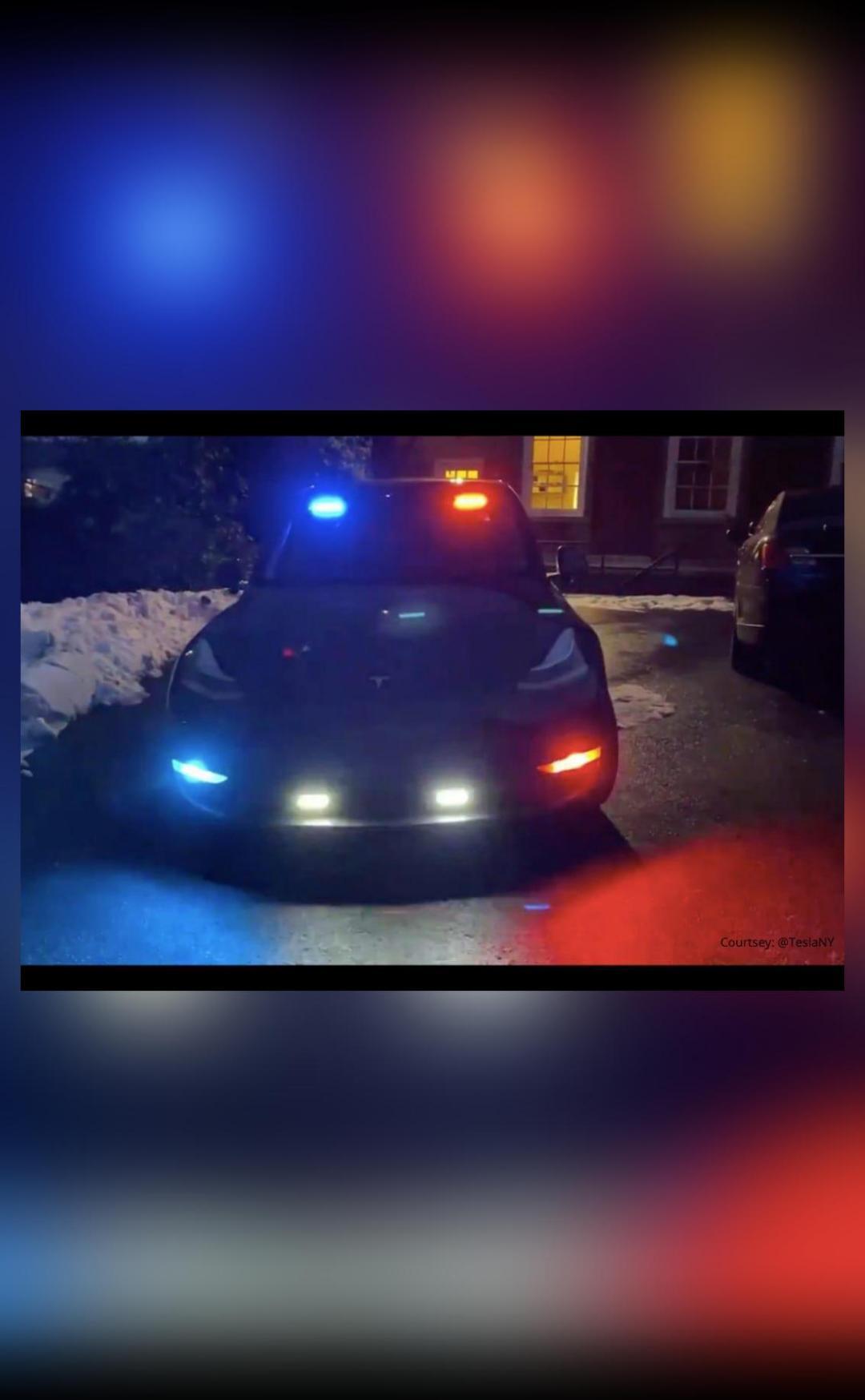 Tesla Model Y debuts as police patrol vehicle in New York | Automobile ...