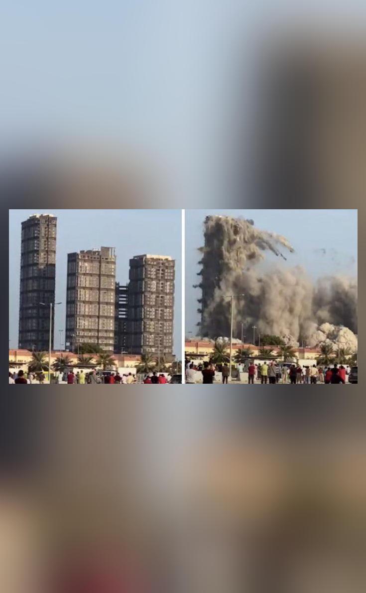 144 floors of UAE towers demolished using explosives in 10 sec; video ...