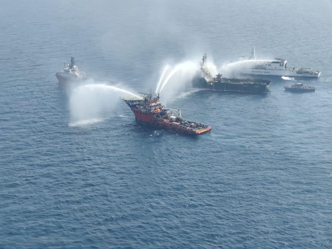 1 injured in fire on ship near Mumbai High oilfield; 3 crew members ...