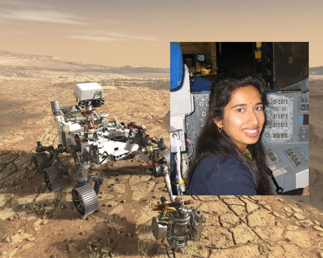 Who is Swati Mohan, in charge of landing NASA's Perseverance rover on Mars?