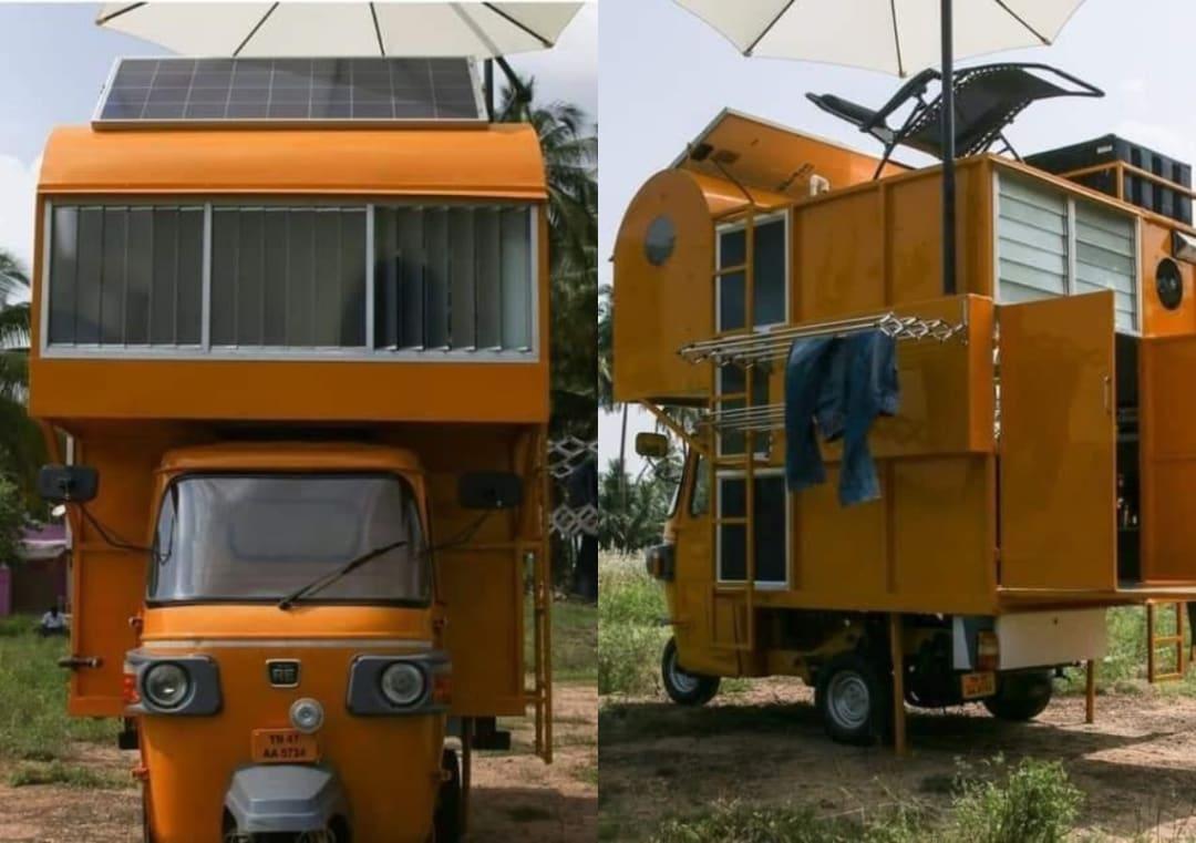 Architect makes house on auto-rickshaw, Mahindra says 'Can someone ...