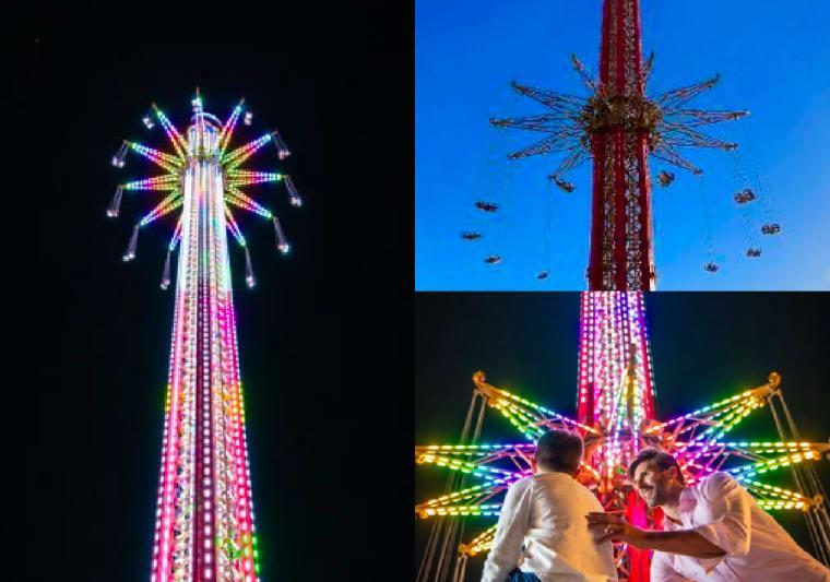 World's tallest swing ride as high as the Great Pyramid of Giza opens ...