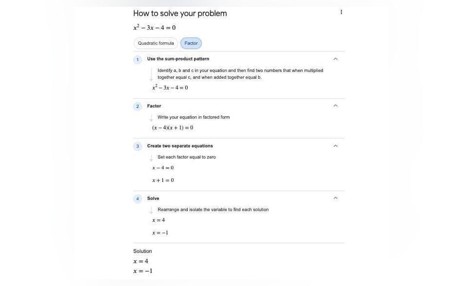 Google Search adds feature to solve math problems step-by-step ...