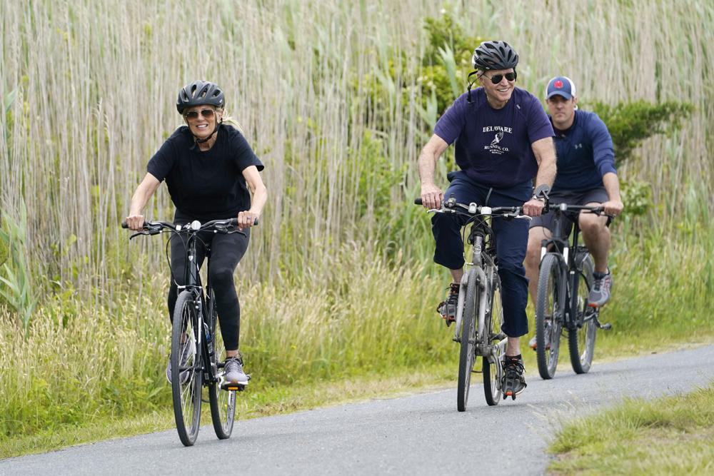 US Prez Joe Biden marks First Lady's 70th birthday with bike ride