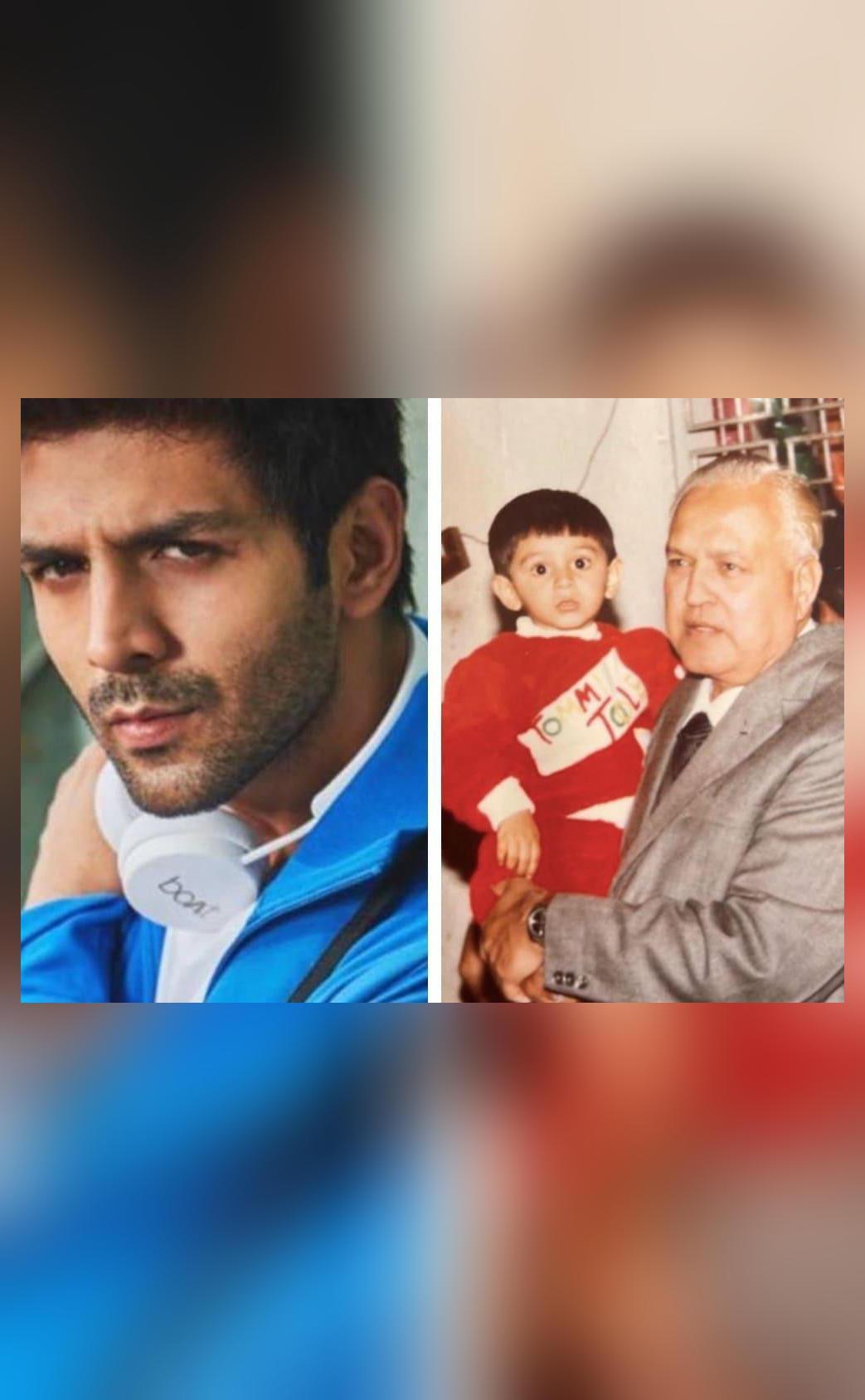 Kartik Aaryan's grandfather passes away; actor shares childhood pic ...