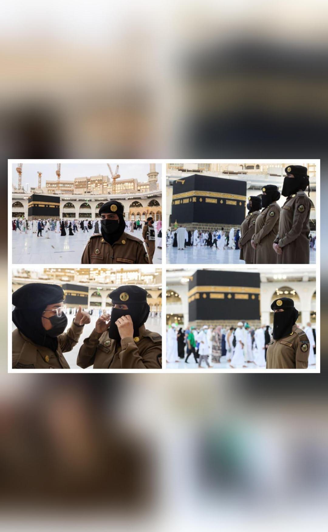 Women stand guard in Mecca during Haj for 1st time; pics surface ...