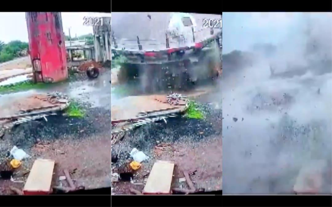 Overhead water tank collapses within seconds in Gujarat; video surfaces ...