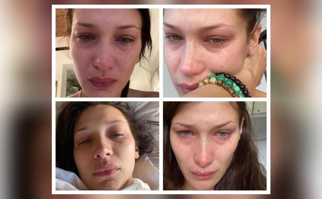 Bella Hadid shares crying selfies, says 'This is pretty much my ...