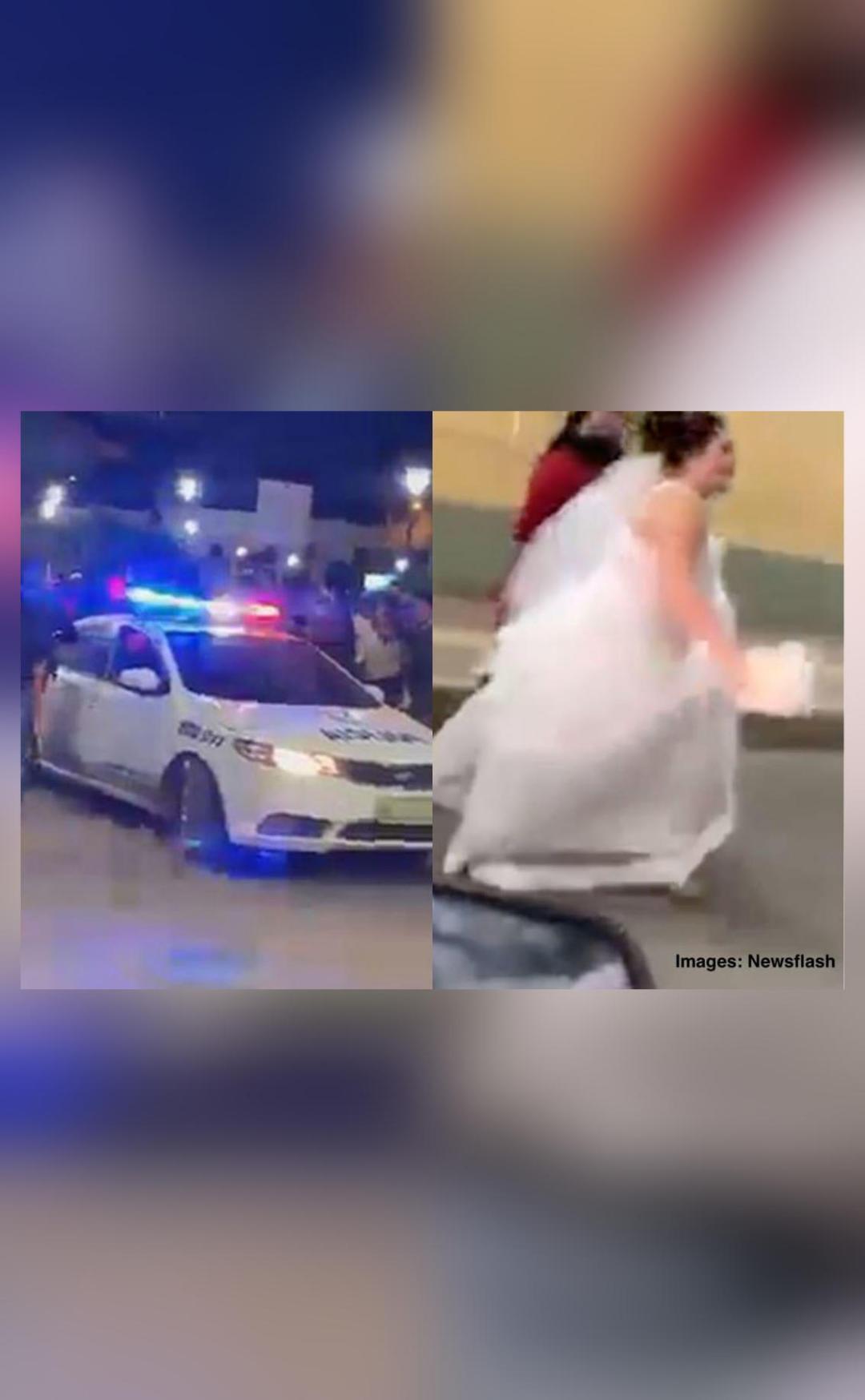 Groom arrested from his own wedding, bride chases police car in Ecuador ...