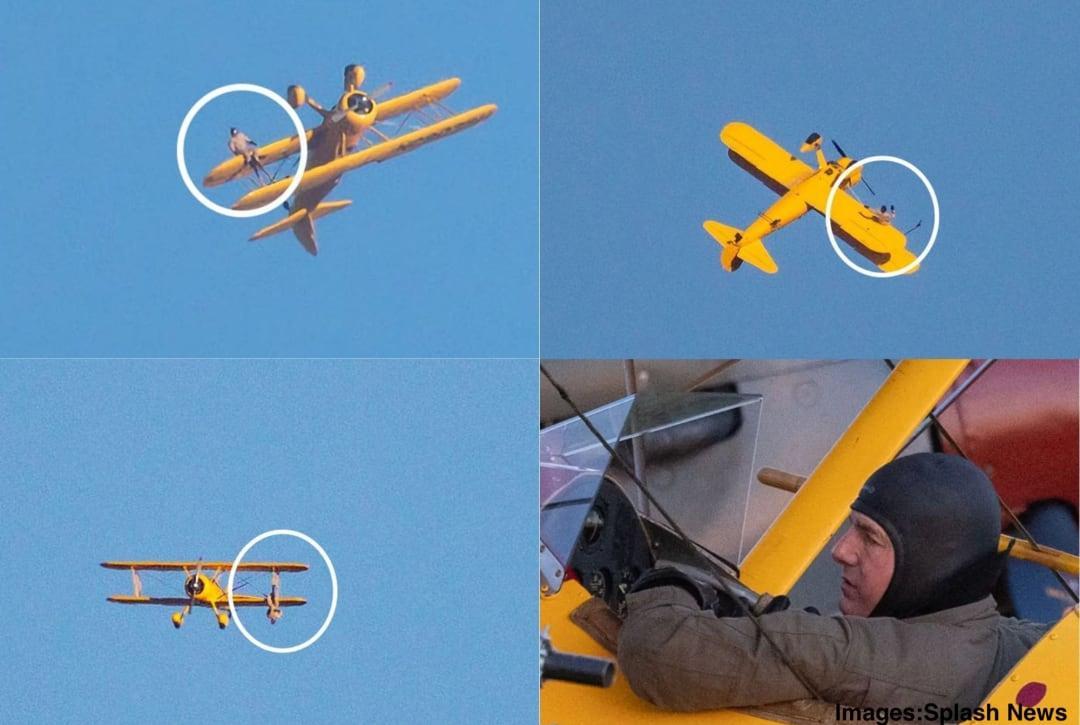 Tom Cruise hangs upside down on wing of plane for 'Mission: Impossible ...