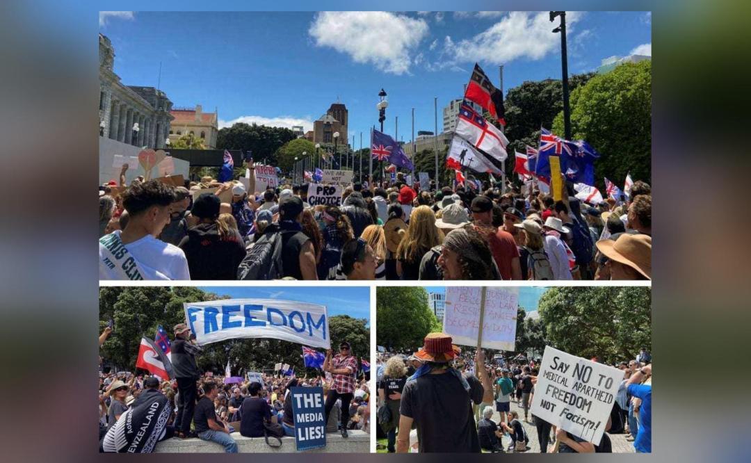 Thousands protest in New Zealand against COVID-19 vaccine mandate