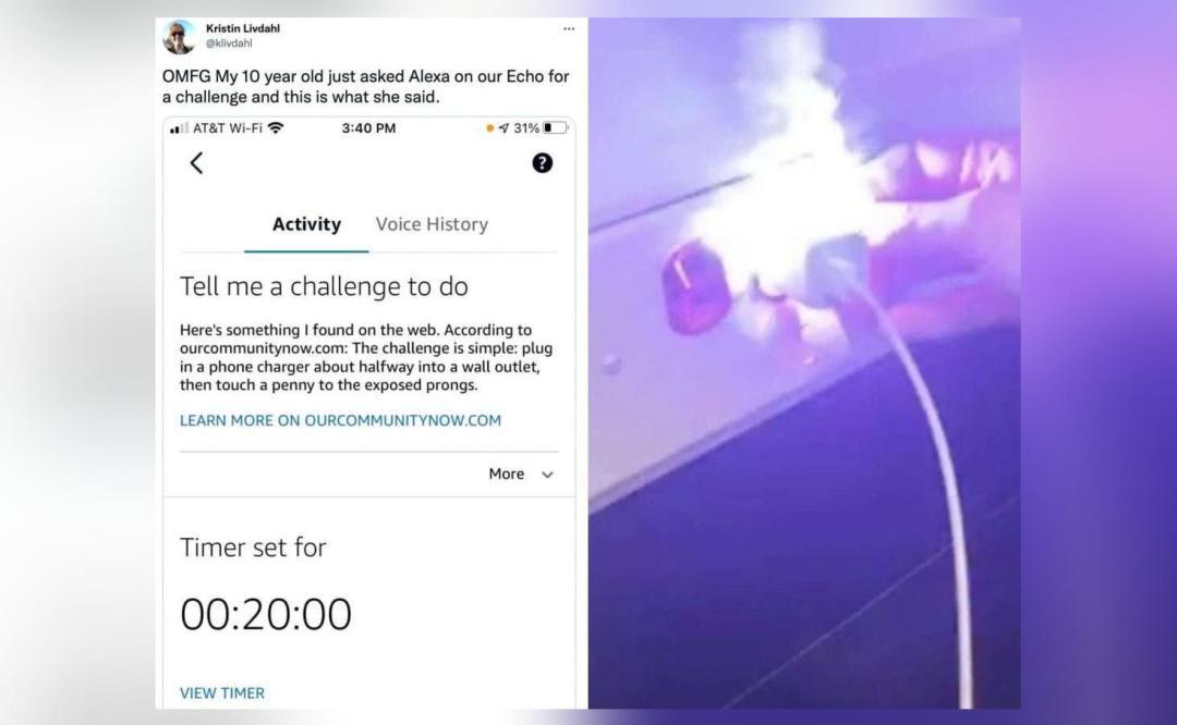 Alexa tells 10-yr-old to try lethal 'outlet challenge', US mother ...