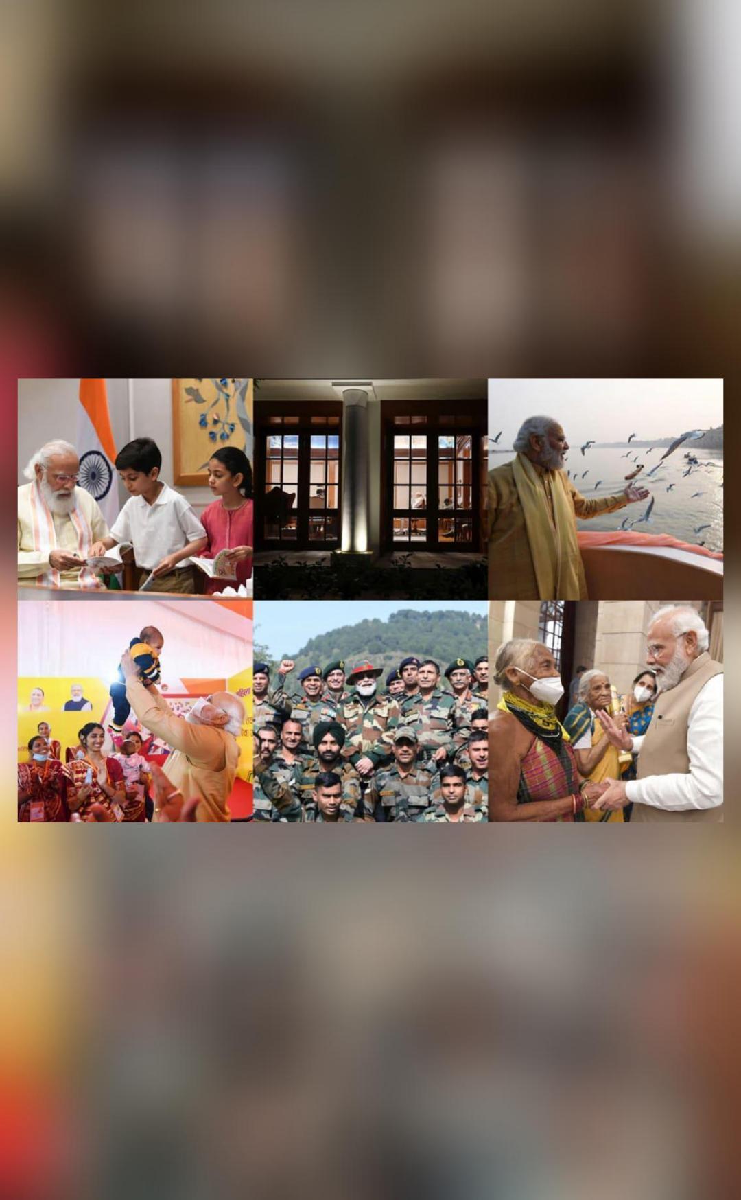 PM Modi shares his exclusive pictures from 2021