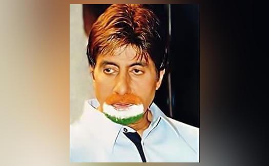 Amitabh Bachchan shares pic of himself sporting a tricolour beard on ...