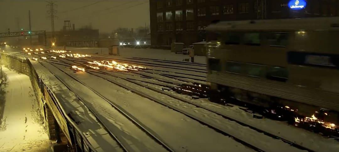 Train tracks set on fire in US' Chicago to prevent delays amid extreme cold