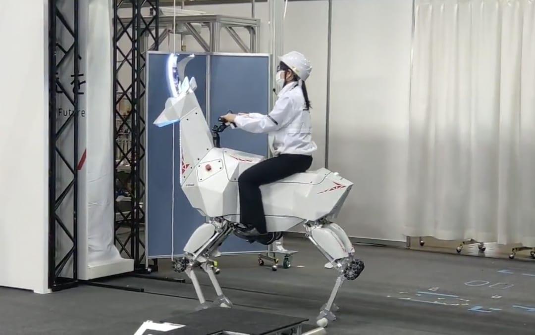 Kawasaki unveils rideable robotic goat; video surfaces