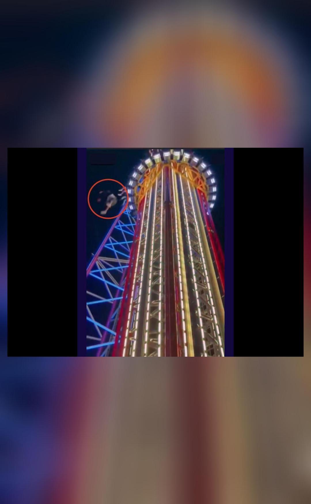 14-yr-old falls to death from 430ft ride in US as screaming witnesses ...