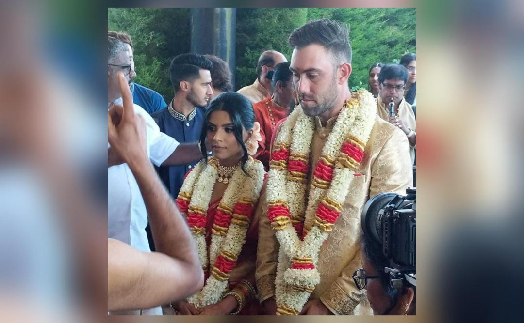 Pic of Glenn Maxwell, Vini Raman from their Indian wedding ceremony ...