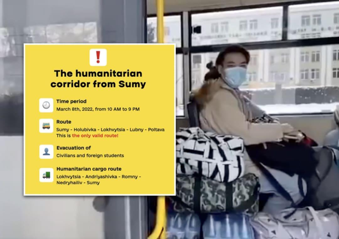 Ukraine starts evacuating civilians from Sumy, video shows people ...