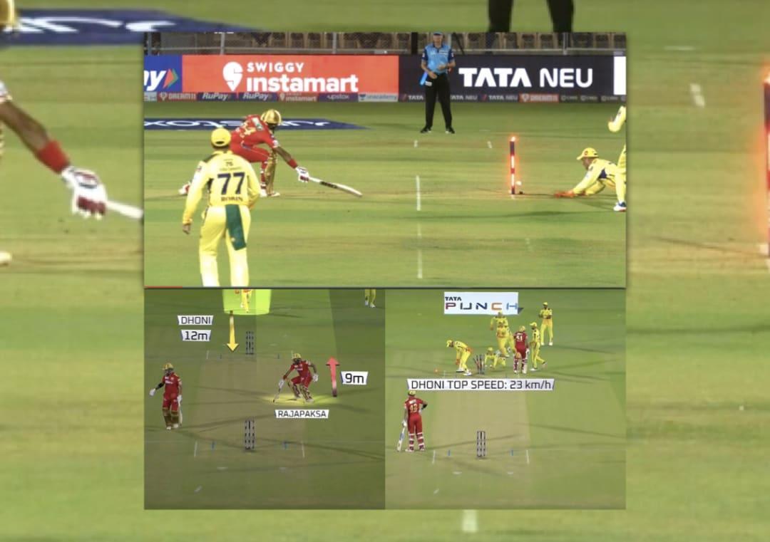 MS Dhoni pulls off diving run out after running at top speed of 23 kmph ...