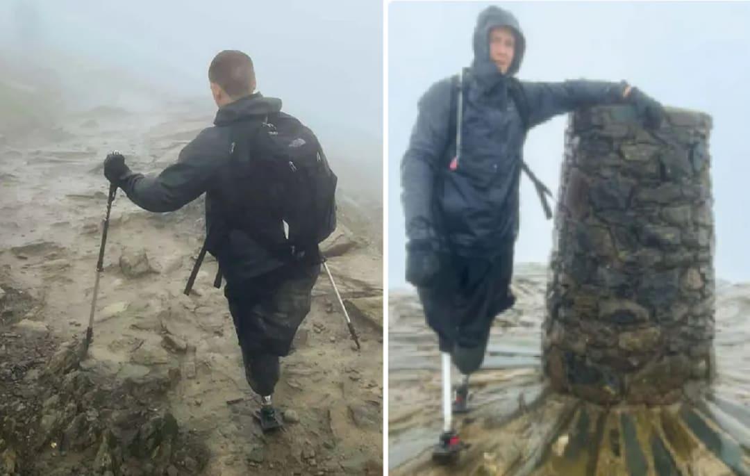 Former soldier, who lost both legs in Afghanistan, climbs 3,560-ft ...